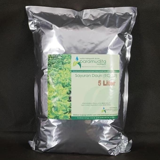 Jual Nutrisi Hidroponik AB Mix Sayur Daun - 5 Ltr Paramudita Nutrient ...