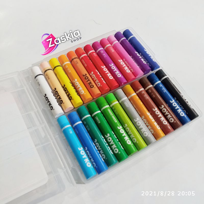 Jual Crayon Joyko MINI 24 warna / Titi MINI 24 OP-24CR [Free packing ...