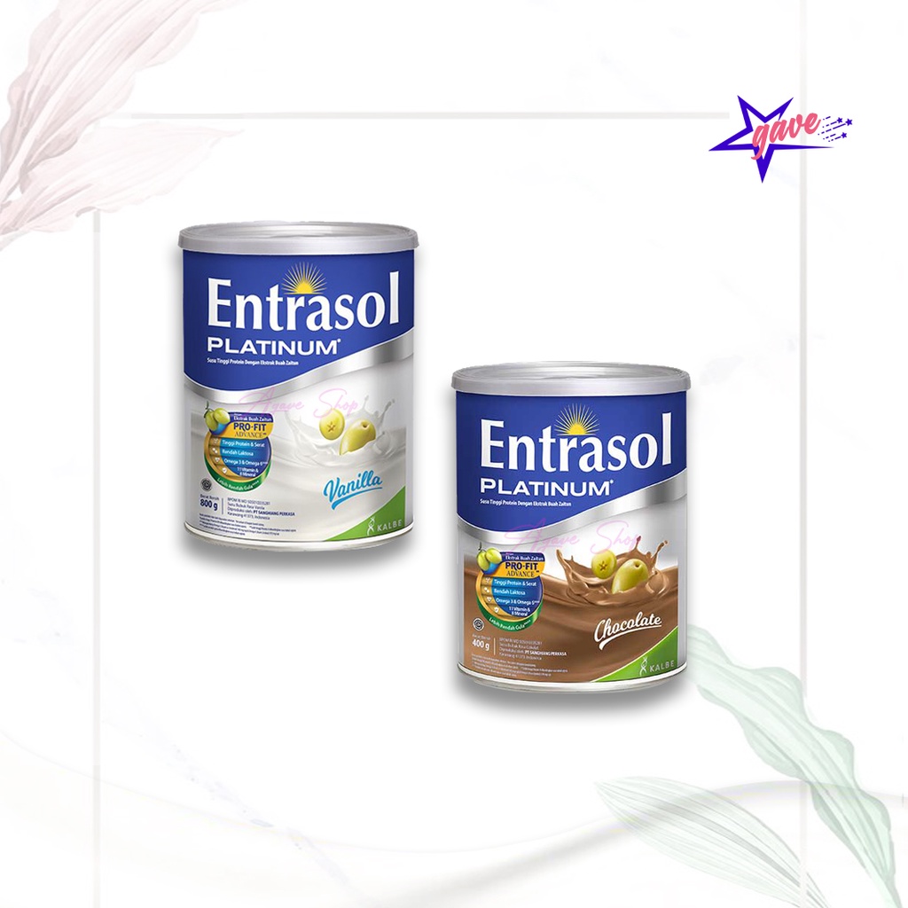 Jual Entrasol Platinum Senior Vanila/Coklat 400gr | Shopee Indonesia
