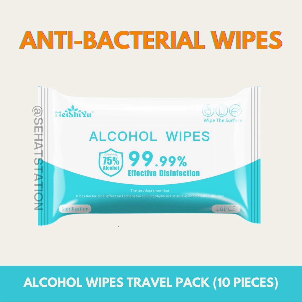 Jual Tisu Basah 75% Alkohol / Alcohol Wet Disinfectant Tissue Isi 10 ...
