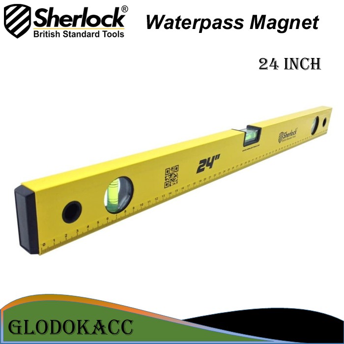 Jual Waterpass Magnet / Sherlock Almunium Waterpass 24 inch (60 cm ...