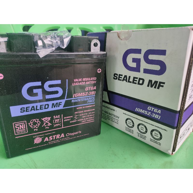 Jual Aki Kering GS GM5-3B/GT6A F1ZR Supra 100% Original | Shopee Indonesia