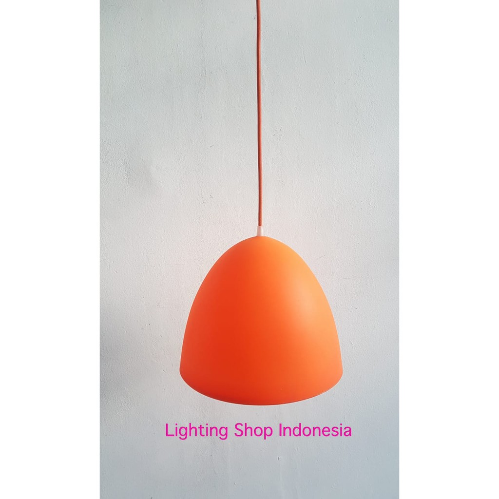 Jual Lampu gantung hias karet warna oren decor lighting | Shopee Indonesia