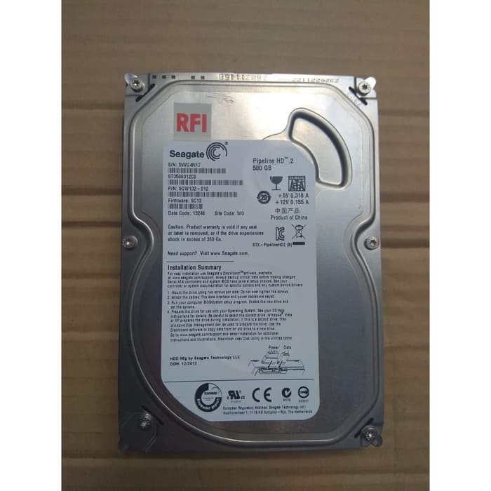 Jual Jual HDD Harddisk / Hardisk Seagate 500GB Video untuk CCTV Garansi ...