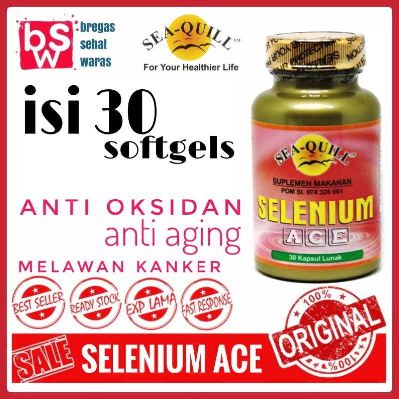 Jual Sea quill Selenium ACE VITAMIN SEAQUILL ANTIOKSIDAN IMUNITAS Suplemen DAYA TAHAN TUBUH ...