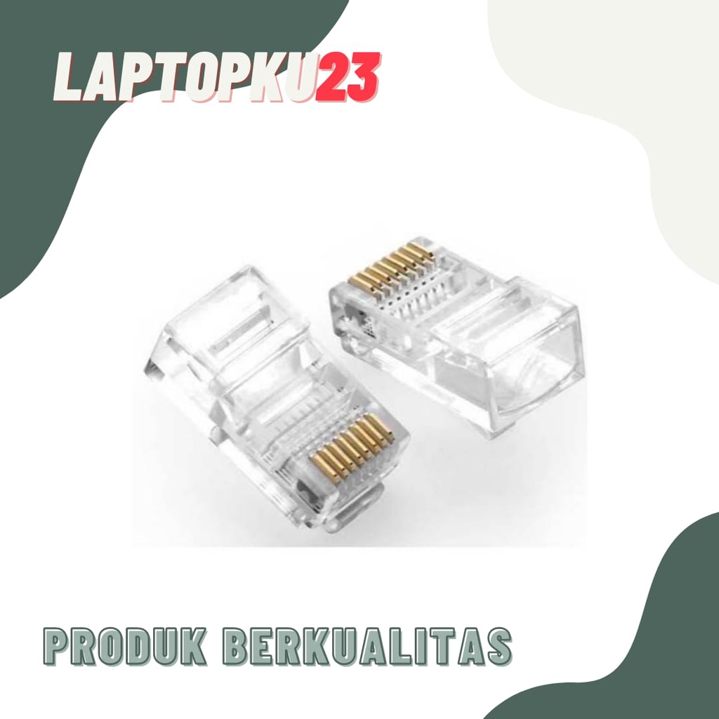 Jual Konektor Connector LAN RJ45 / Rj 45 Cat 5e STP/FTP Satuan | Shopee ...