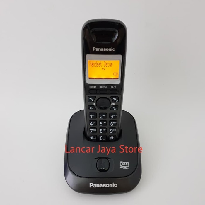 Jual Telepon Wireless Panasonic KX-TG2521 Answering Machine (Black) | Shopee Indonesia