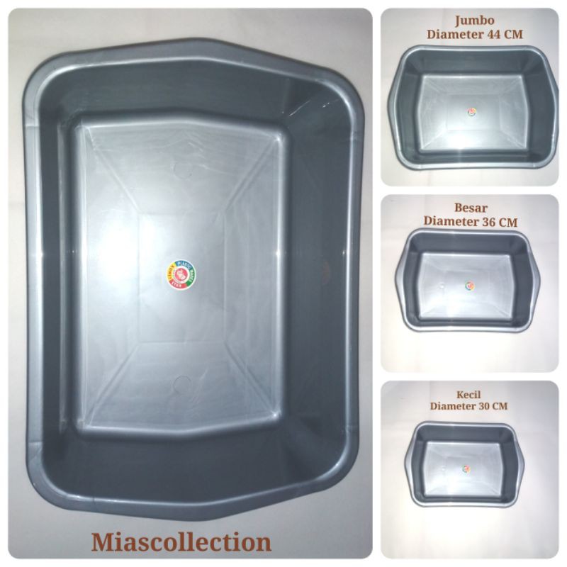 Jual Bak tahu/baskom segi empat/baskom hidroponik/baskom pasir kucing ...