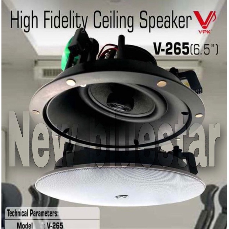 Jual Speaker Ceiling VPK V 265 Original Speaker Plafon VPK V265 6.5 inch | Shopee Indonesia