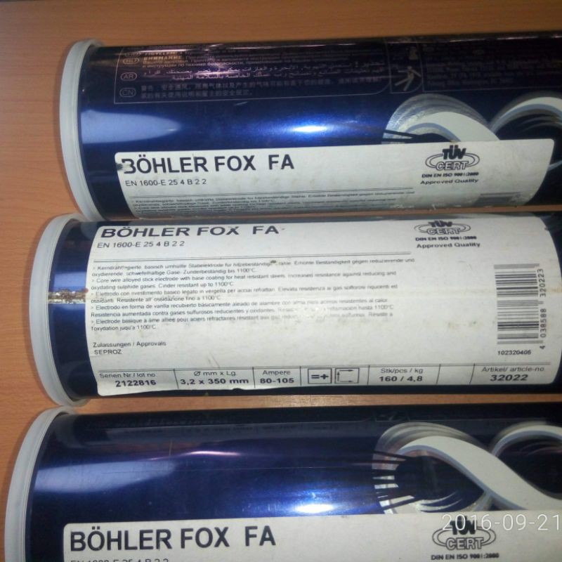 Jual Kawat las BOHLER FOX FA ukuran 3.2mm | Shopee Indonesia