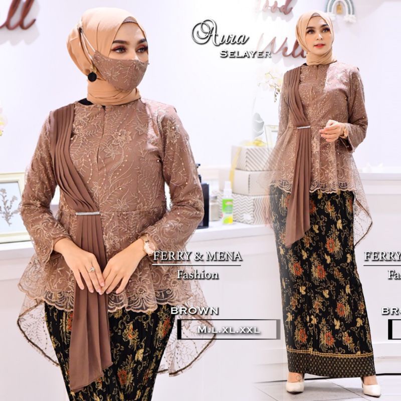 Jual Kebaya Modern Kebaya Aurora Selendang dayana // Stelana Kebaya ...