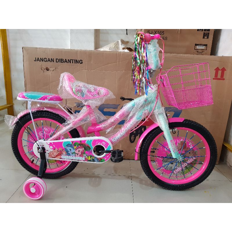 Jual Sepeda Anak Sepeda Mini 16 inch CHAMOMILE ( Warna Pink ~ Tosca ...
