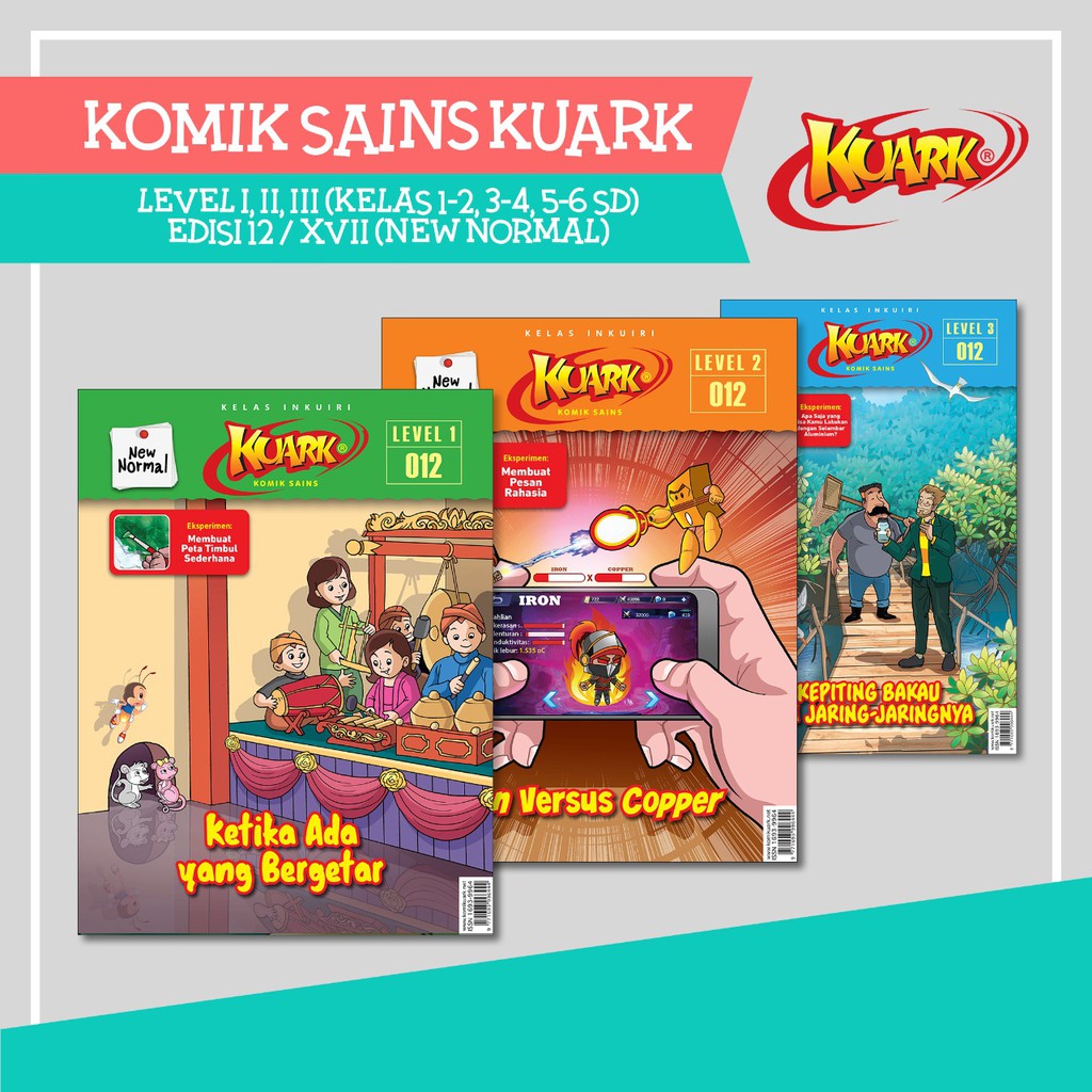 Jual Paket Kuark Tahun XVII Edisi 12 Level 1, 2, 3 MATERI OSK 2022 | Shopee Indonesia