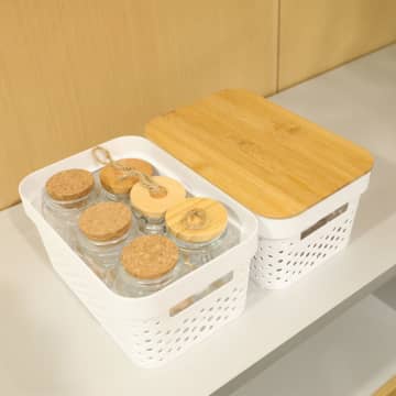 Jual INFORMA STORAGE BOX NATURAL LID Kotak Penyimpanan Dengan Penutup ...