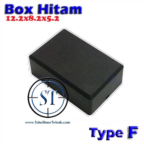 Jual Box Hitam Plastik Type F 120x82x52mm | Shopee Indonesia