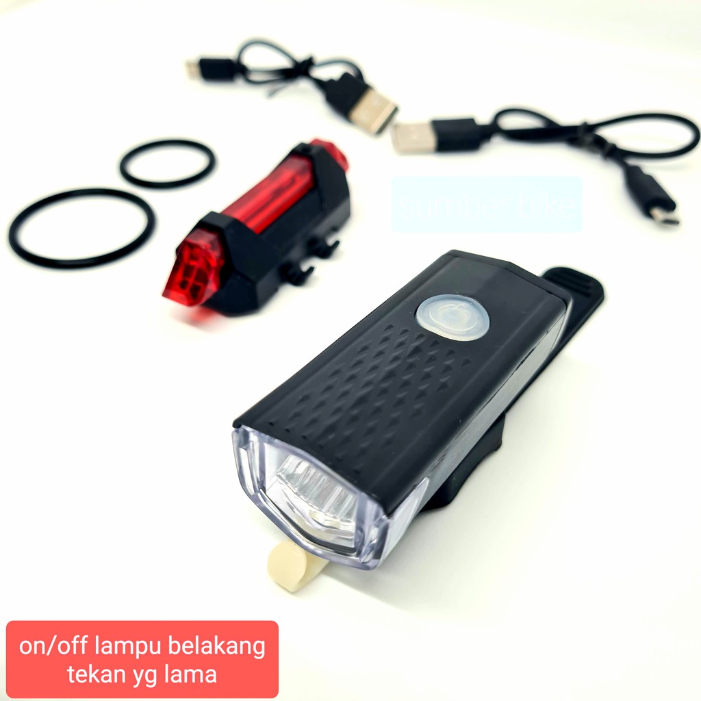 Jual PAKET LAMPU depan dan belakang sepeda | Shopee Indonesia