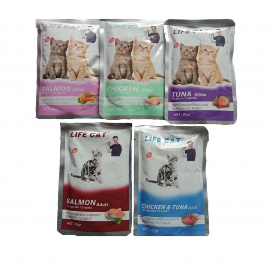 Jual life cat sachet adult all varian rasa 80gr | Shopee Indonesia