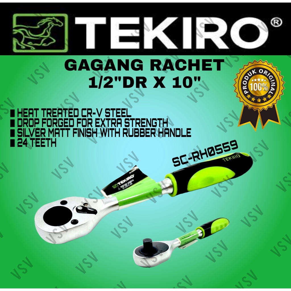 Jual Tekiro RACHET handle 1/2"x10" Gagang rachet 1/2" | Shopee Indonesia
