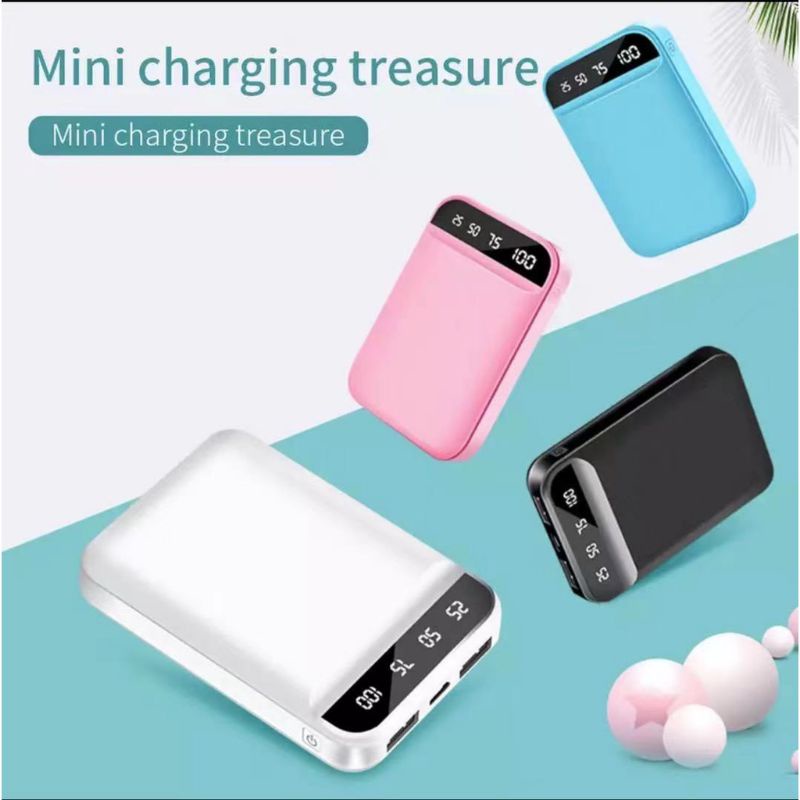 Jual Travel PowerBank 20000 mAh Cute Mini Kartun travel Mirror Screen ...