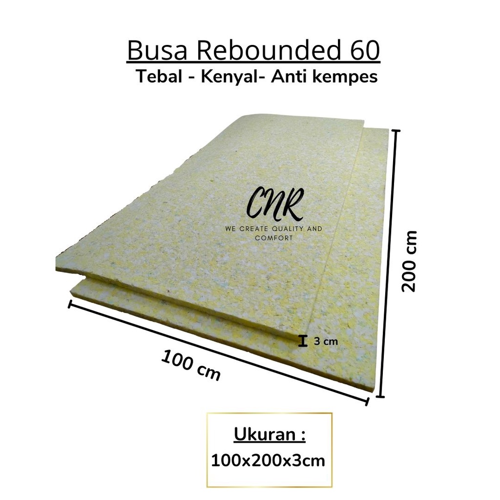 Jual Matras Rebounded 60 ukuran 100x200x2cm, busa untuk matras terapi ...
