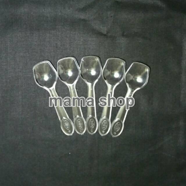 Jual Sendok Puding Es Krim Model Sekop Plastik Kecil Stik Es Krim ...