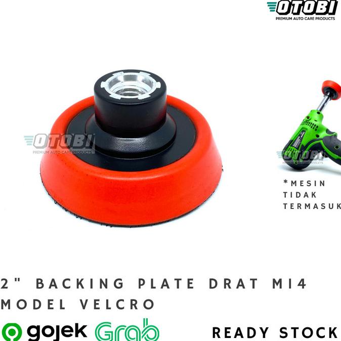 Jual M14 2" inch Backing Plate Velcro Pad Dudukan Poles Mesin Tatakan ...