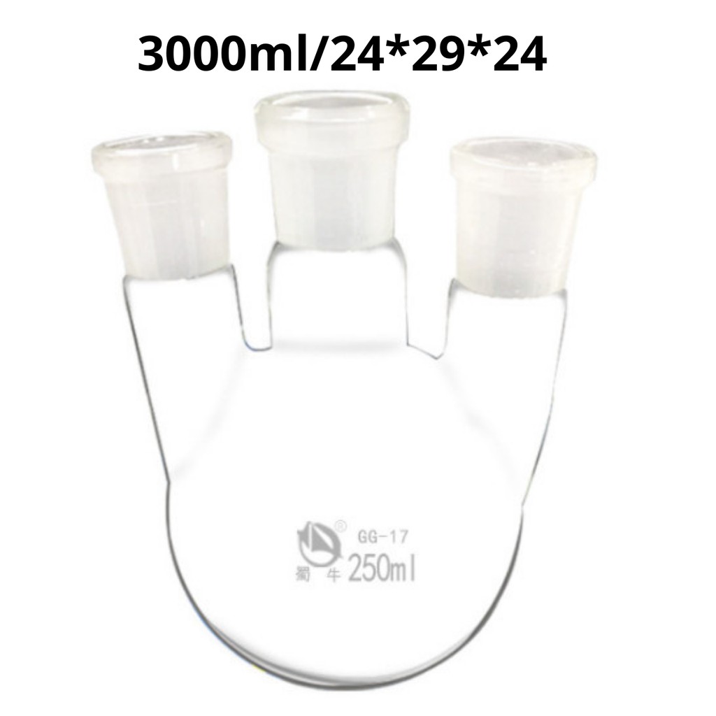 Jual XUEBEI Boiling Flask 3 Neck / Labu Didih Kaca 3 Leher 3000ml (II) | Shopee Indonesia