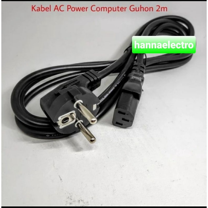 Jual kabel ac komputer bagus 2 meter | Shopee Indonesia