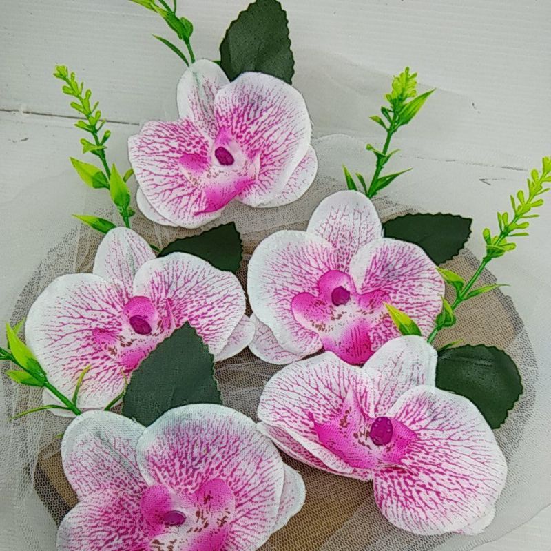 Jual PROMO Korsase bunga Anggrek Pink Bros panitia corsage wedding ...