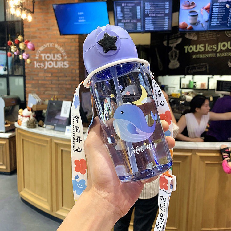 Jual BTL004 Botol Air Minum Anak Botol Minum Transparan Tutup Flip ...