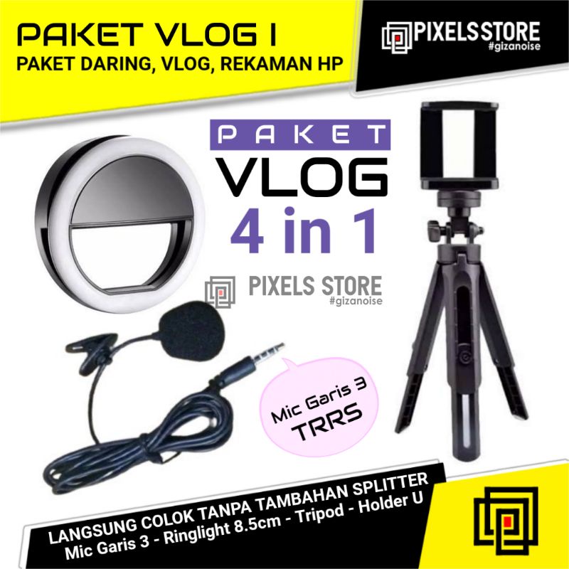 Jual PAKET VLOG I Youtuber Daring Live Zoom | Shopee Indonesia