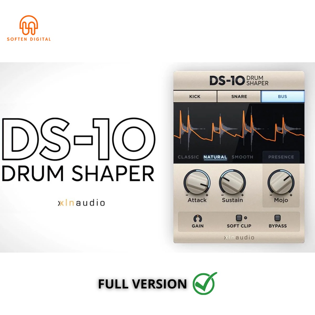 Jual XLN DS-10 Drum Shaper v1 VST Plugin transient shaper designed ...