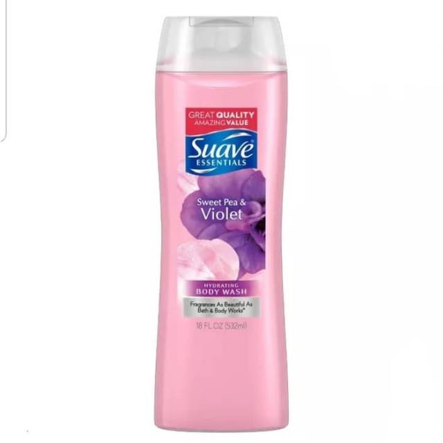 Jual Suave Essentials Body Wash, Sweet Pea and Violet (443ml) | Shopee ...