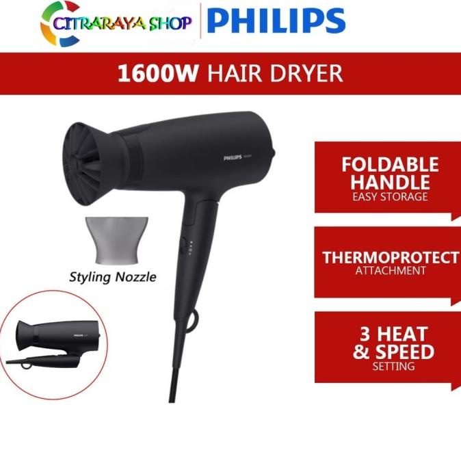 Jual Philips Hair Dryer 3000 Series Bhd308/10 Foldable Hair Dryer Bhd308 Vivienne.Seller ...