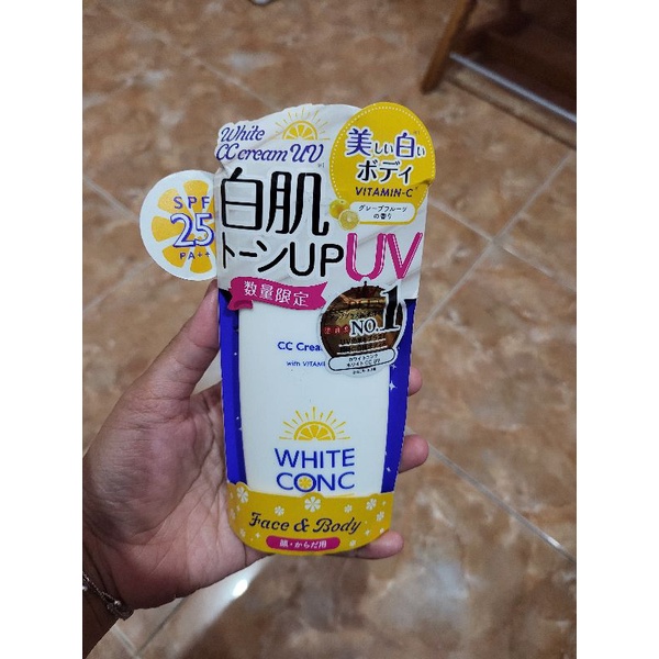 Jual White conc cc cream face and body original japan | Shopee Indonesia