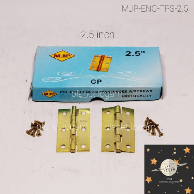 Jual Engsel Kecil Jendela Laci Lemari Kuning Gold Plate Uk. 2.5" MJP ...