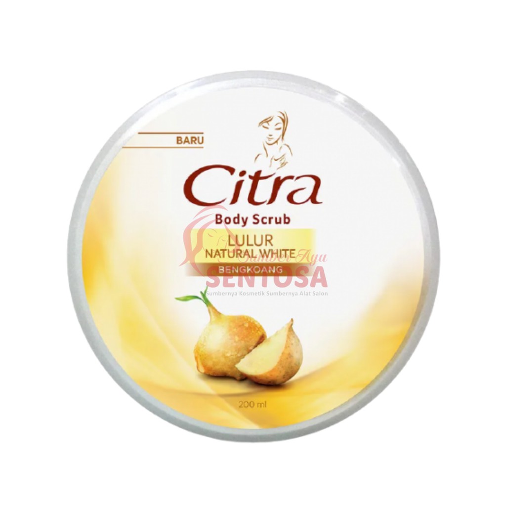Jual CITRA BODY SCRUB LULUR NATURAL WHITE BENGKOANG 200ml | Shopee ...