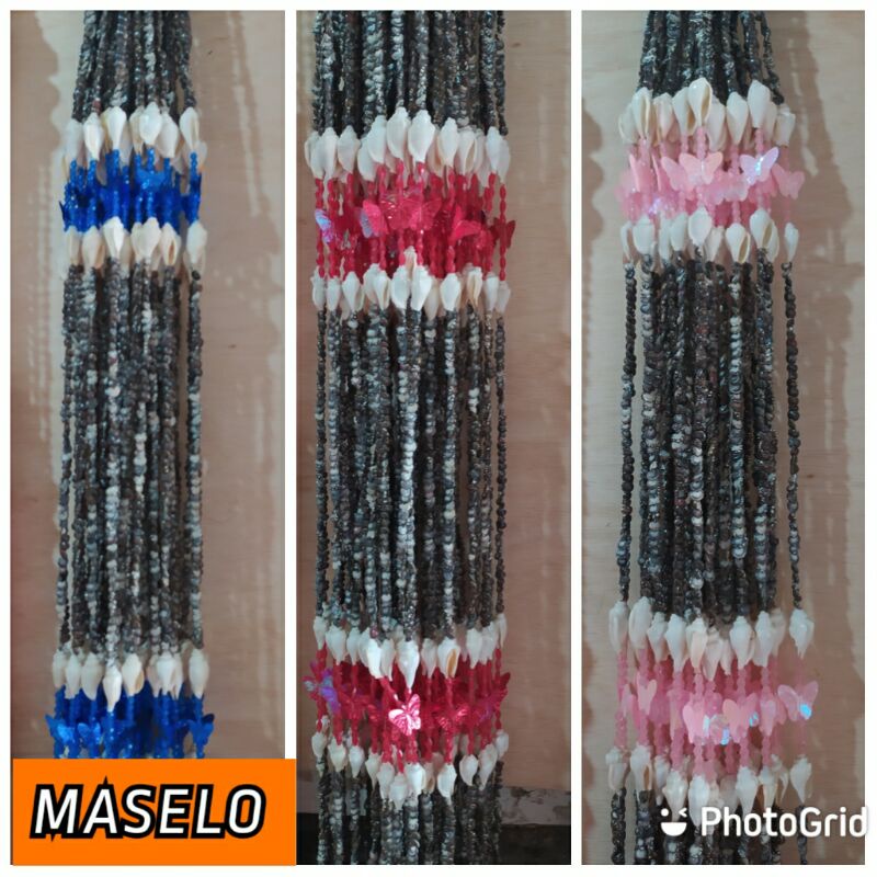 Jual Tirai Kerang /Gorden Hitam Motif Kupu - Kupu, Tirai Jendela/Pintu ...