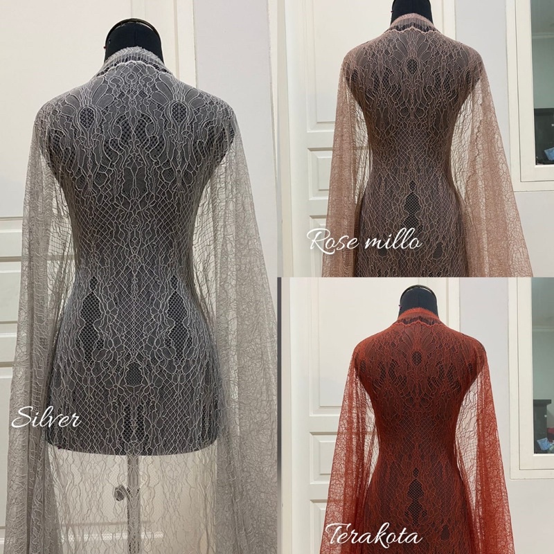 Jual bahan/kain brokat santyli/santyli panel/brokat halus santyli ...