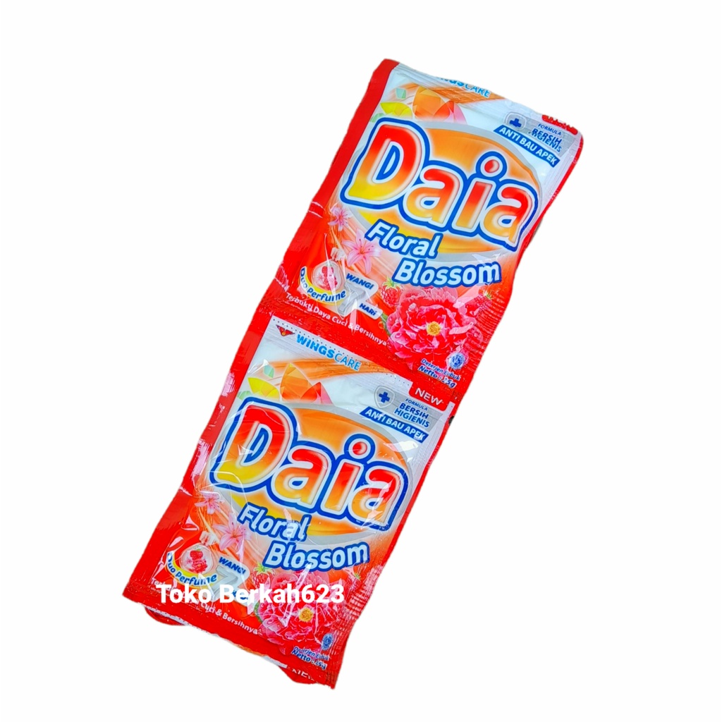 Jual DAIA Detergent Bubuk 23gr 1 Renceng isi 6 Sachet 500 | Shopee ...