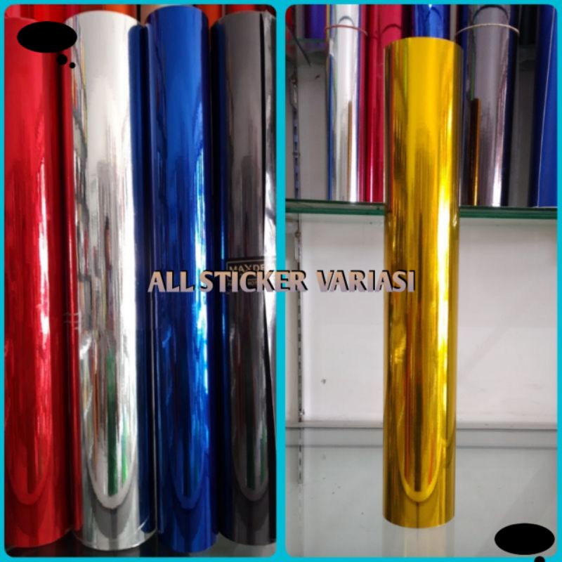 Jual stiker skotlet motor mobil chrome skotlet chrome metalik scotlet ...