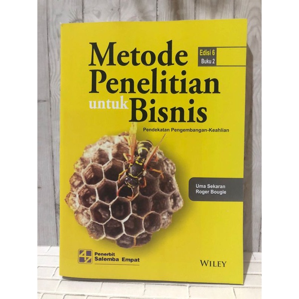 Jual Metode Penelitian untuk Bisnis buku 2-Wiley | Shopee Indonesia