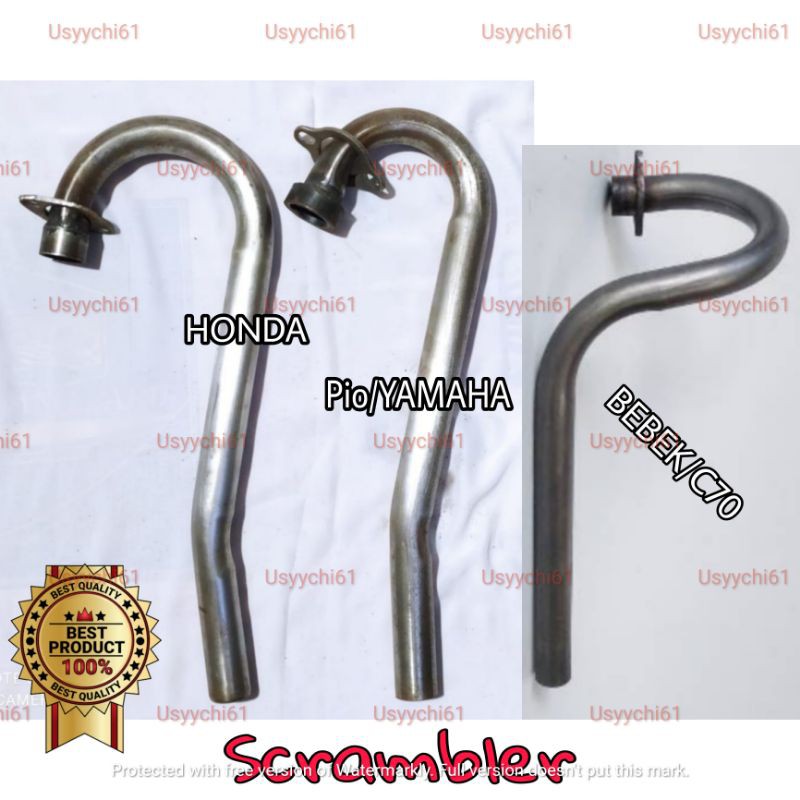 Jual Leher Leheran Knalpot Scrambler HONDA YAMAHA BEBEK C70 Scorpio Honda XL Cb Tiger MP ...