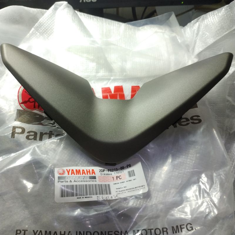 Jual COVER BATOK ATAS STANG EMBLEM HANDLE NMAX HITAM SILVER / 2DP-F6219 ...
