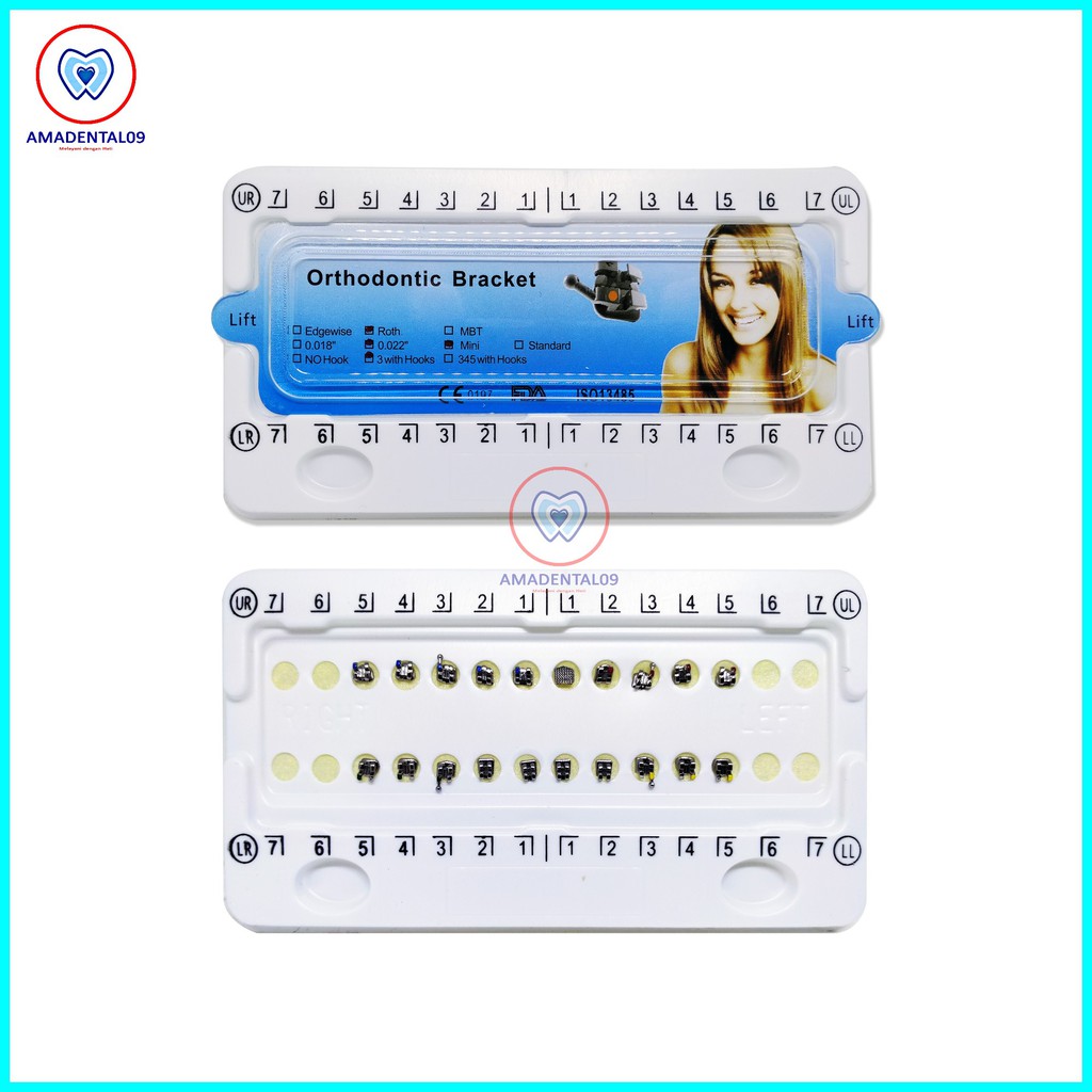 Jual Bracket Gigi metal Behel Gigi mini roth 022wh | Shopee Indonesia