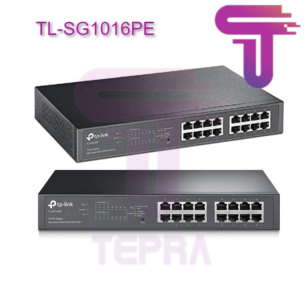 Jual TP-LInk TL-SG1016PE 16-Port Gigabit Easy Smart PoE Switch with 8-Port | Shopee Indonesia