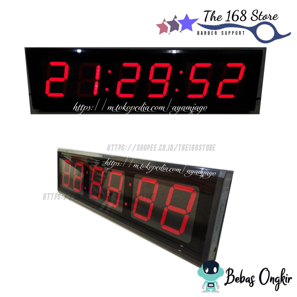 Jual Jam Led Digital Clock Stopwatch Countdown Countup Timer ...