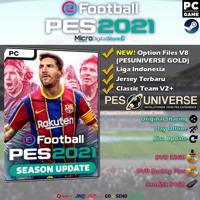 Jual PROMO eFootball PES 2021 Season Update PC Original - DVD 32GB ...