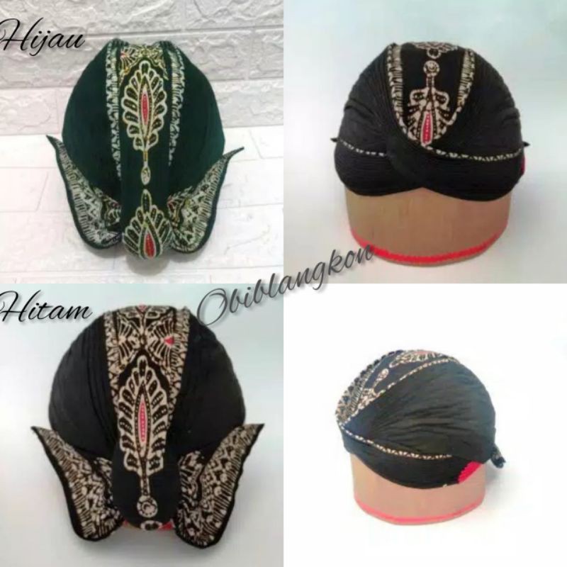 Jual BLANGKON ALUSAN MATARAMAN ASLI BISA DILIPAT DAN DI CUCI HITAM DAN ...