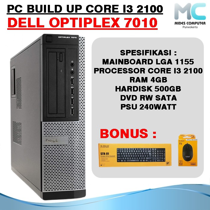 Jual PC BUILT UP PC Branded KOMPUTER CORE I3 Untuk Kerja Dell Optiplex 7010 990 790 3010 ...